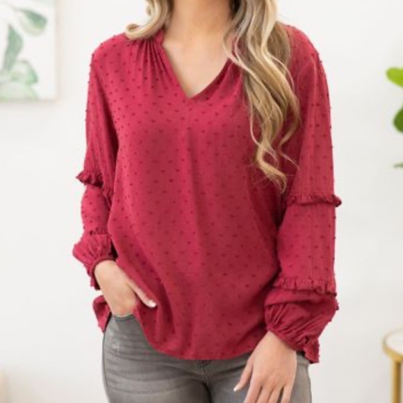 Staccato | Tops | Staccato Red Blouse | Poshmark